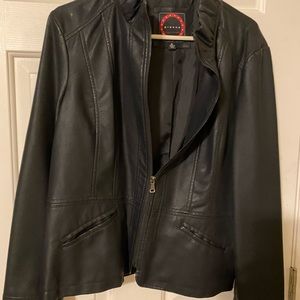 giacca | Jackets & Coats | Giacca Black Faux Leather Jacket | Poshmark